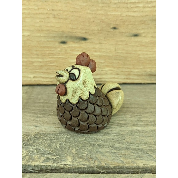 unknown | Accents | Vintage Mini Clay Pottery Chicken Hen Figure | Poshmark